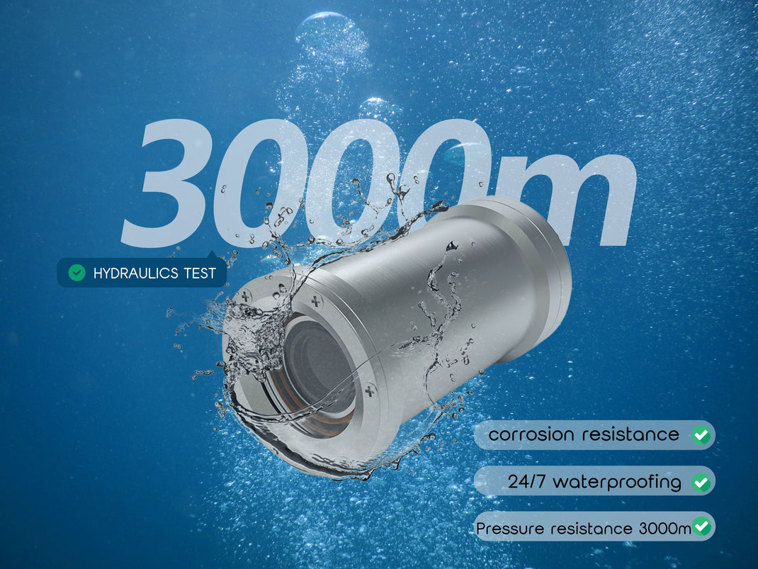 Pressure-resistant 3000m underwater ip camera for deep sea operation ...