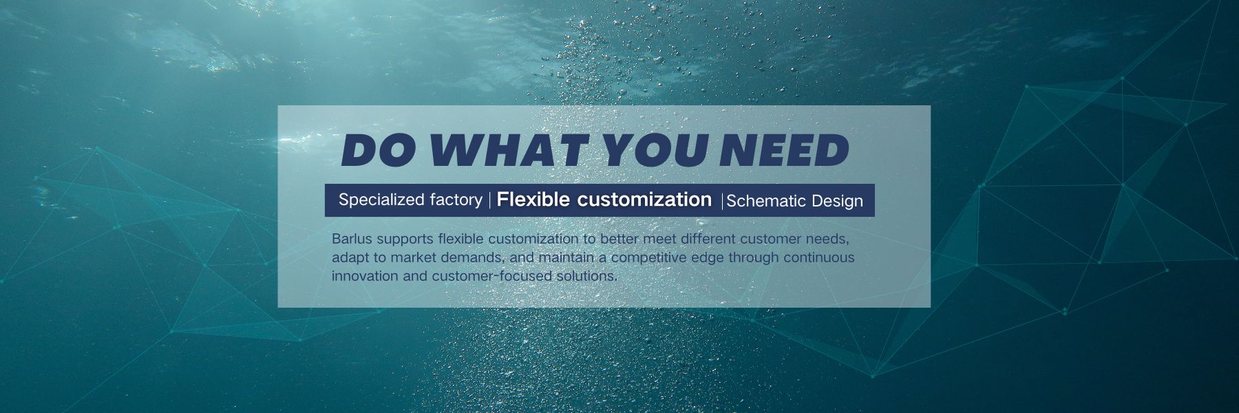 Development, production and sales of underwater cameras. – Barlus